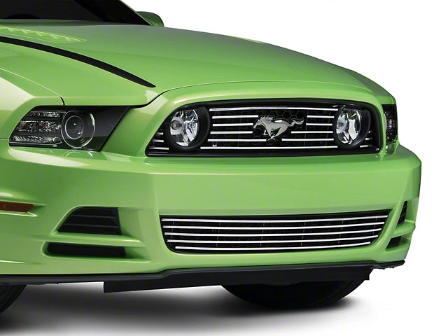 2013-2014 Modern Billet Grille; Polished – Modify My Stang