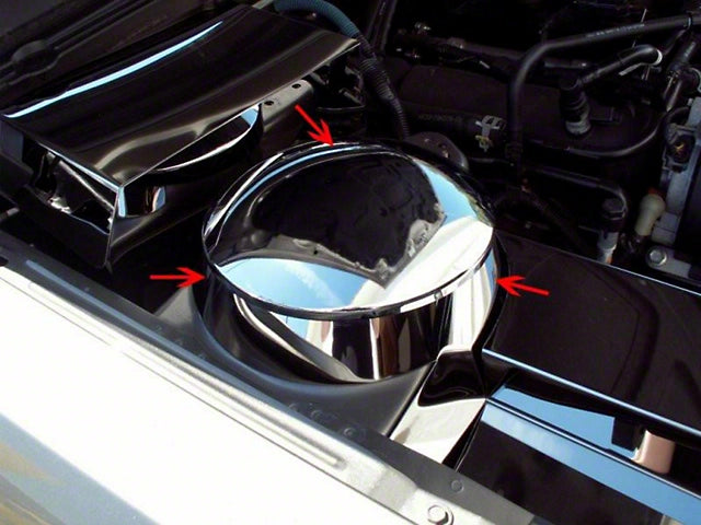2005-2009 Strut Tower Covers; Polished – Modify My Stang