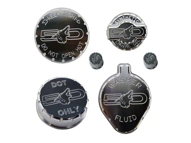 2018-2025 Mustang GT UPR Products Howling Coyote Engine Cap Covers; Sa ...