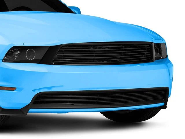 2010-2012 Modern Billet Retro Grille; Black – Modify My Stang