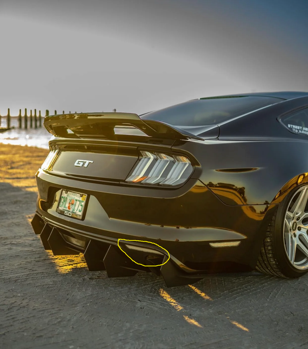 2015-2023 Mustang Smoked Rear Reflector – Modify My Stang